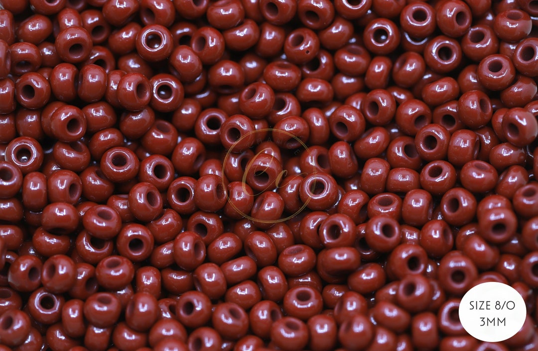 Crimson Seed Beads, 8/0 (3mm) Czech Seed Beads 25 Grams / GSB8-M13 - Etsy