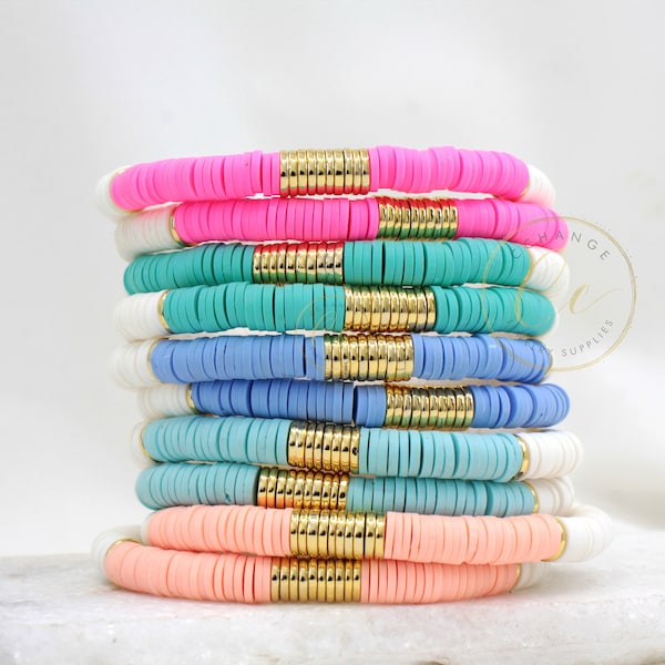 Heishi Bead Bracelet - Etsy