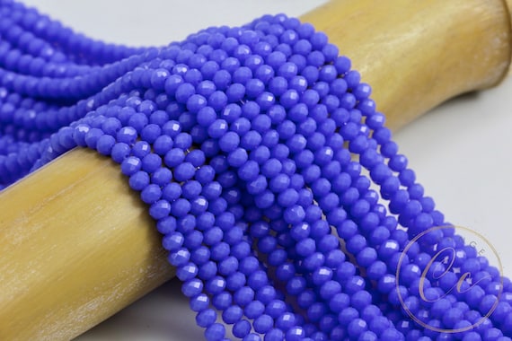 4mm Dark Blue Crystal Beads Faceted Crystal Beads Shiny | Etsy