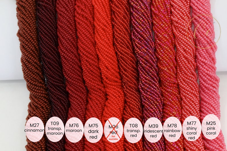 Red Shades Assorted Colours Seed Bead Set 11/0 2.2mm Czech - Etsy