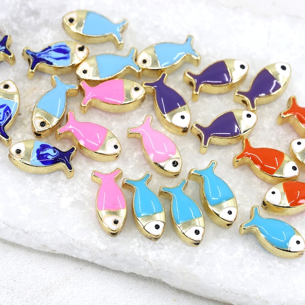 Enamel Fish - Etsy