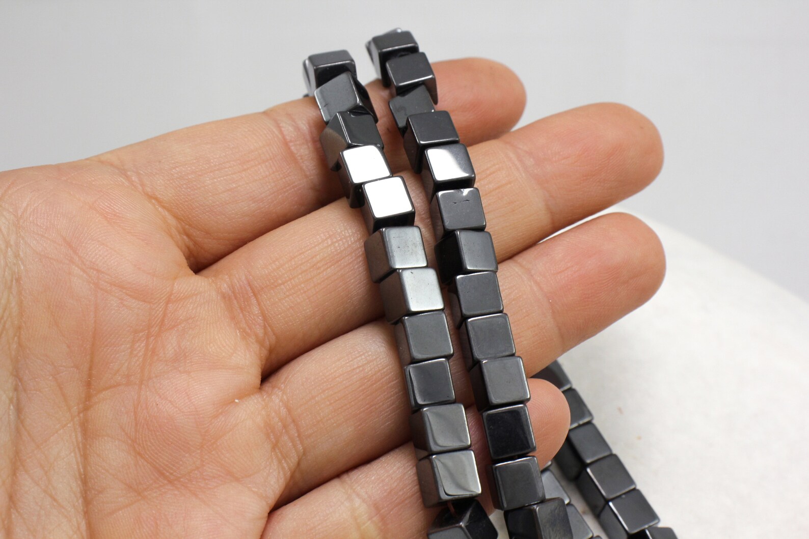 6mm Black Cube Hematite Beads 1 Strand 70 Pcs / HBY-062 | Etsy