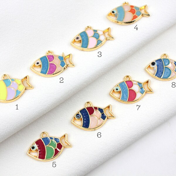 Enamel Fish - Etsy