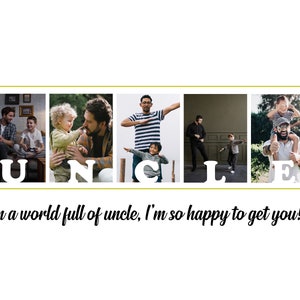 Uncle Photo Collage Digital Photo Collage Personalized Uncle - Etsy