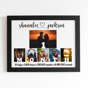 Personalized First Date, One Month Anniversary, First Month Together ...