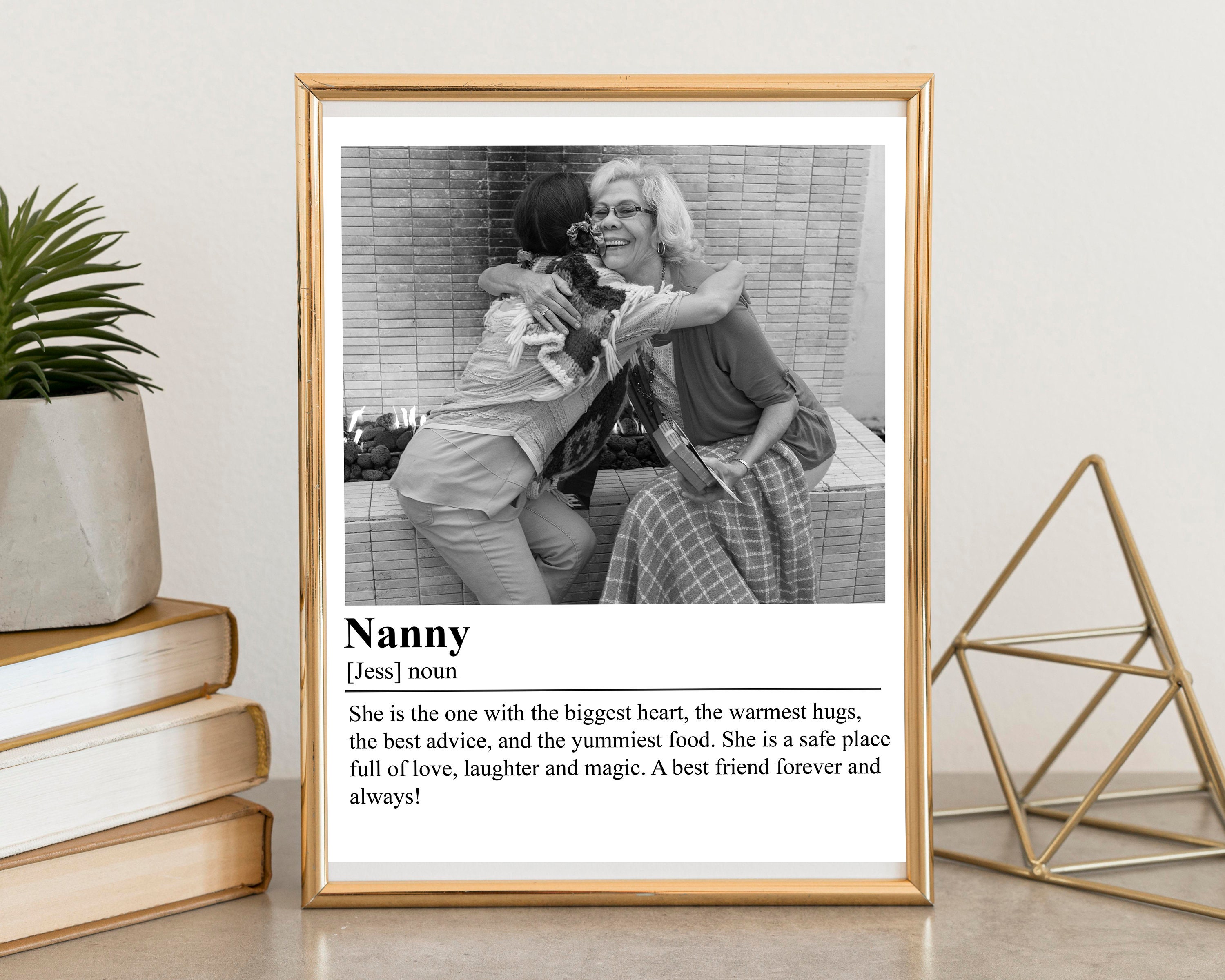 Nanny Definition Printable Personalized Nanny Gift Nanny - Etsy