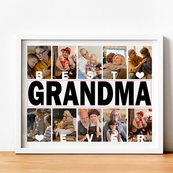Grandparent Photo Collage - Etsy