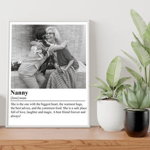 Nanny Definition Printable Personalized Nanny Gift Nanny - Etsy