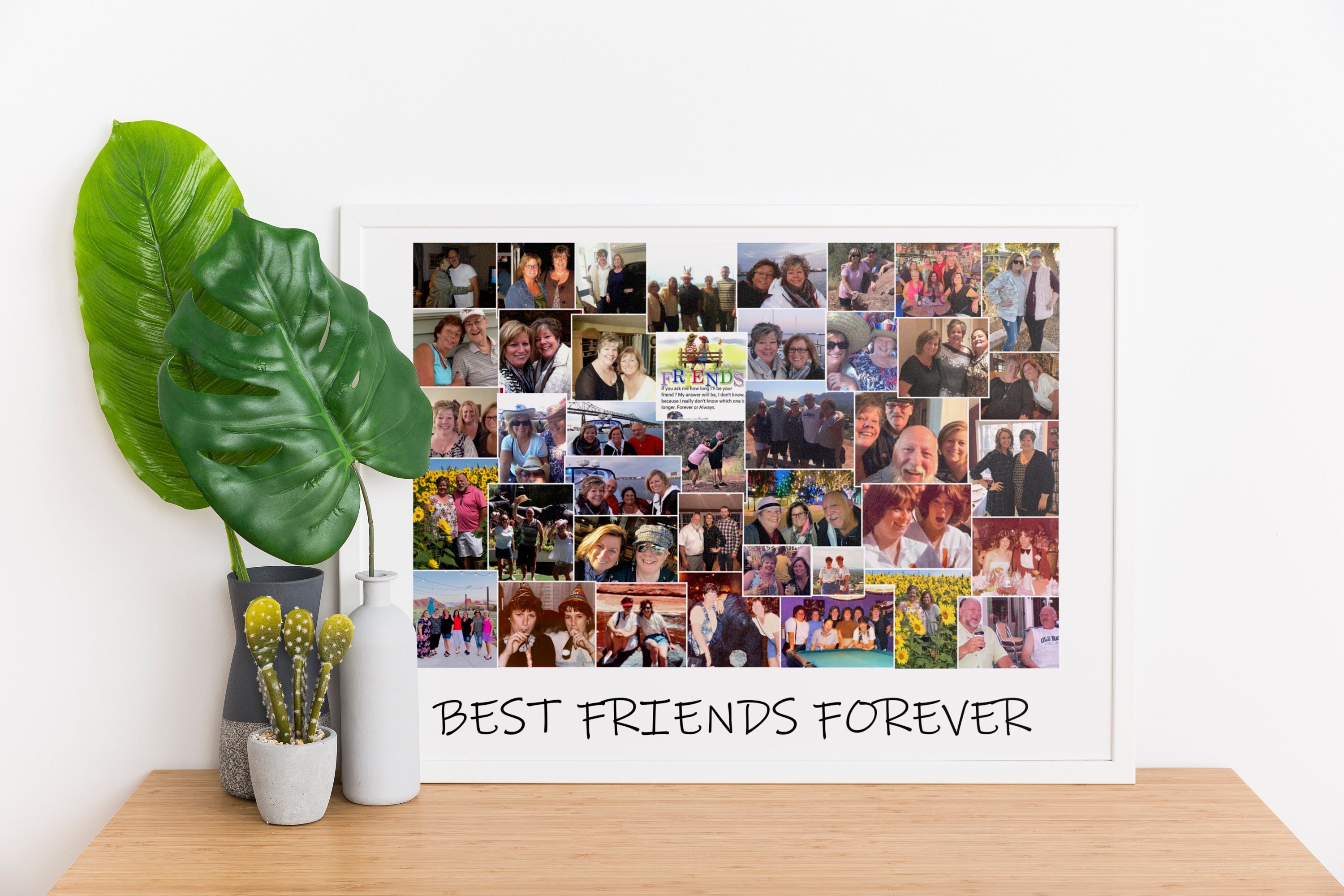 Friendship Collage Photo Collage Gift for Bestfriend Best - Etsy