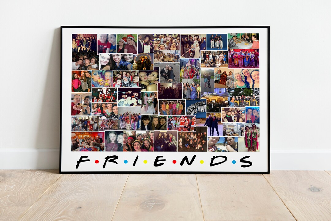 Personalized Bestie Collage Photo Poster, Friend Gift Ideas, Friends ...