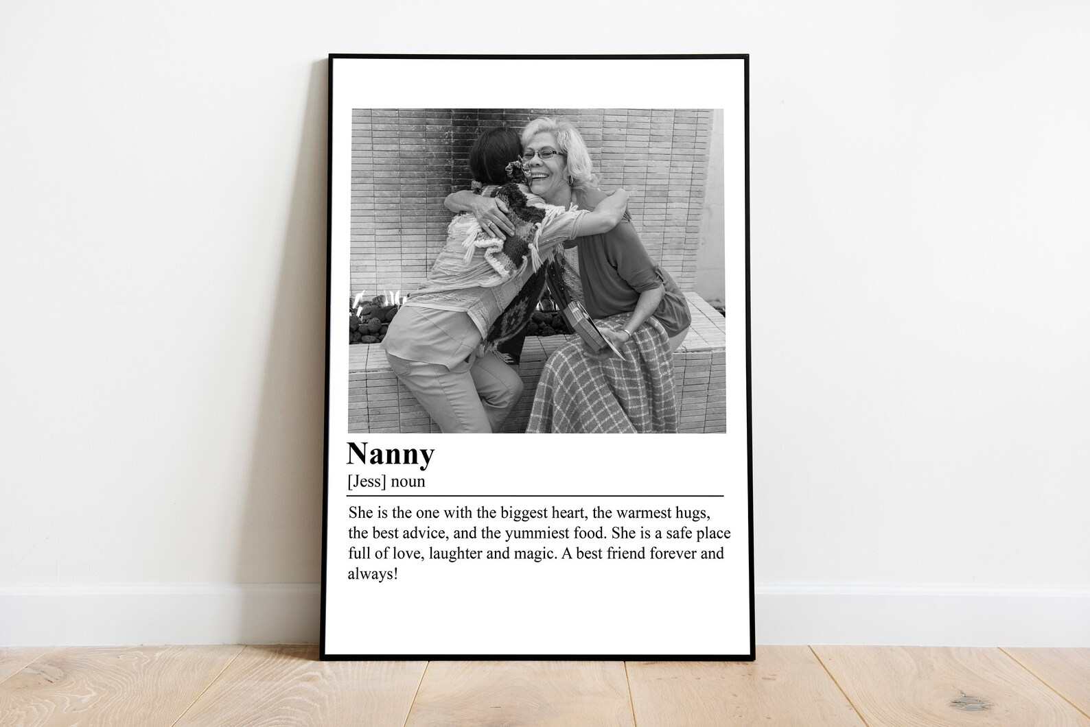 Nanny Definition Printable Personalized Nanny Gift Nanny - Etsy