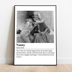 Nanny Definition Printable Personalized Nanny Gift Nanny - Etsy