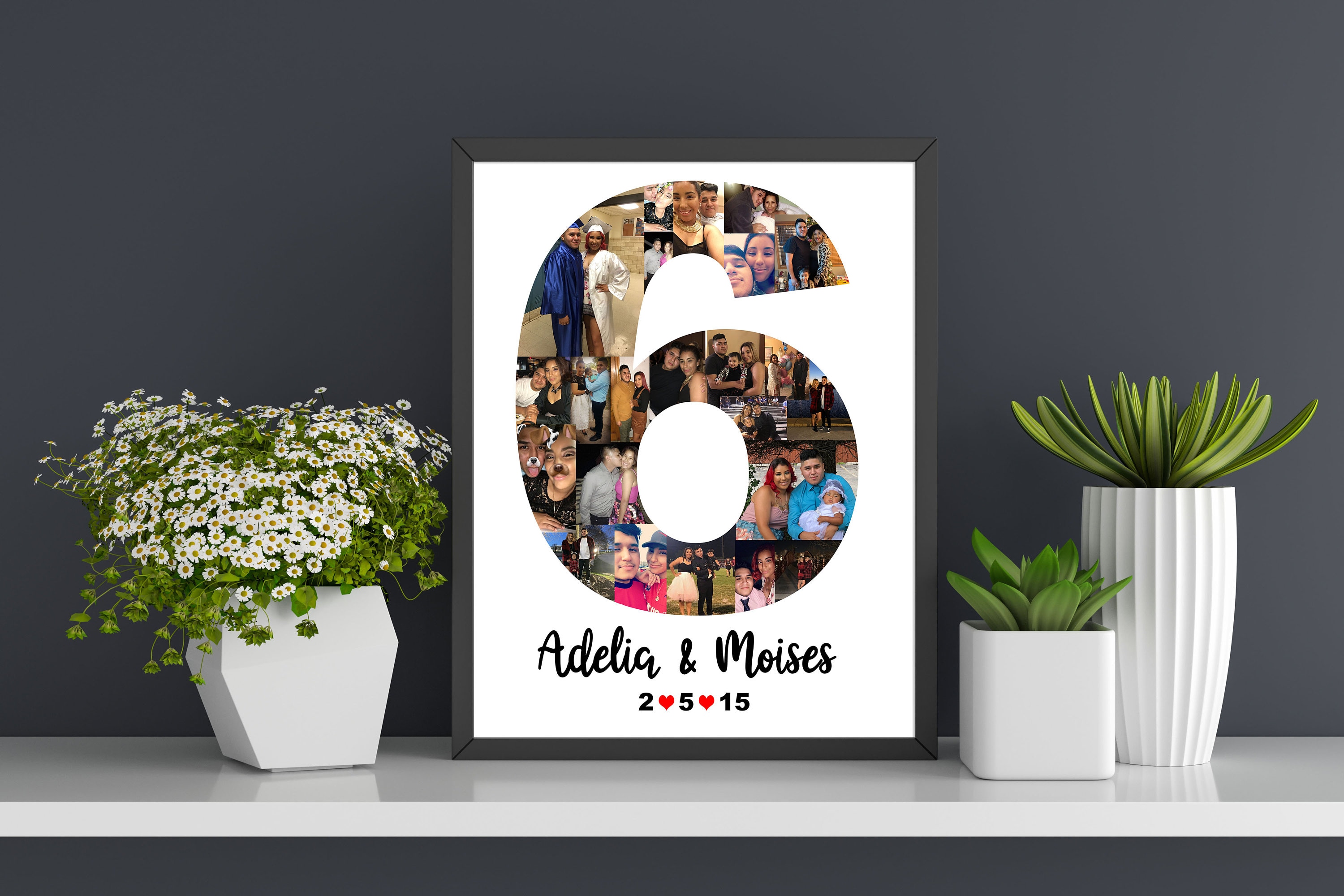 Custom 6th Anniversary Gift for Him 6 Years Together 6 Years | Etsy