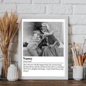 Nanny Definition Printable Personalized Nanny Gift Nanny - Etsy