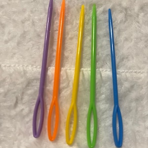 Plastic Yarn Sewing Needles | Darning Needles | Wreath Mesh Needle ...