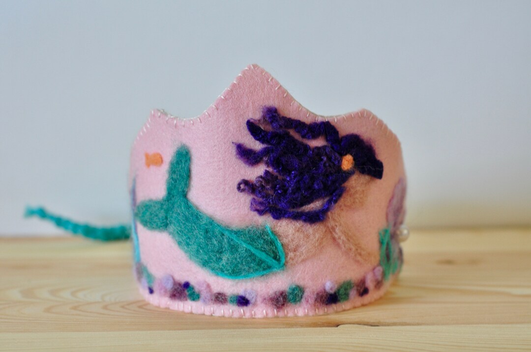 Pink Mermaid Birthday Crown - Etsy