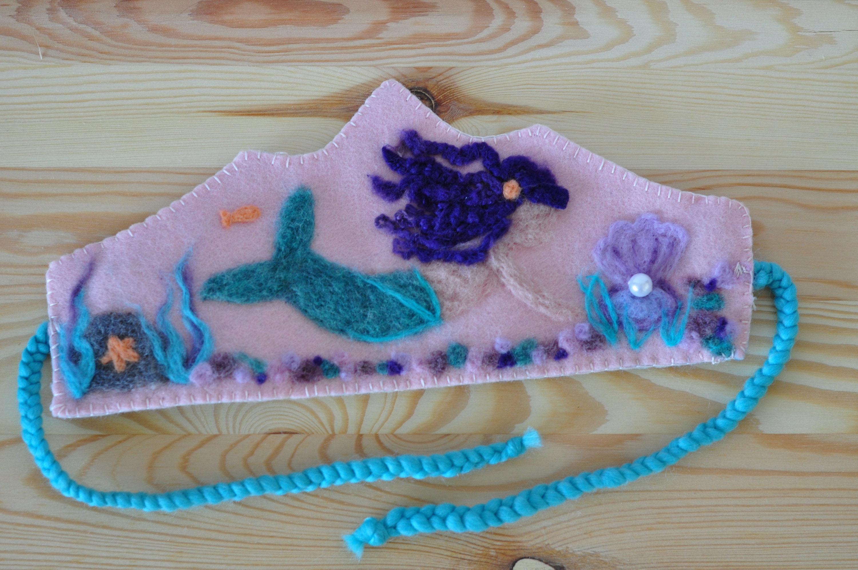 Pink Mermaid Birthday Crown - Etsy