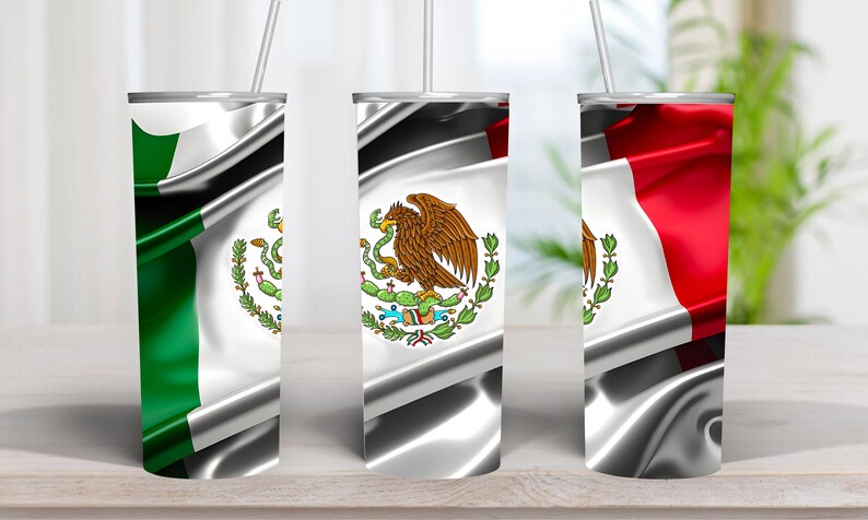3D Mexican Flag Tumbler Wrap, 16th of September Mexico Sublimation ...