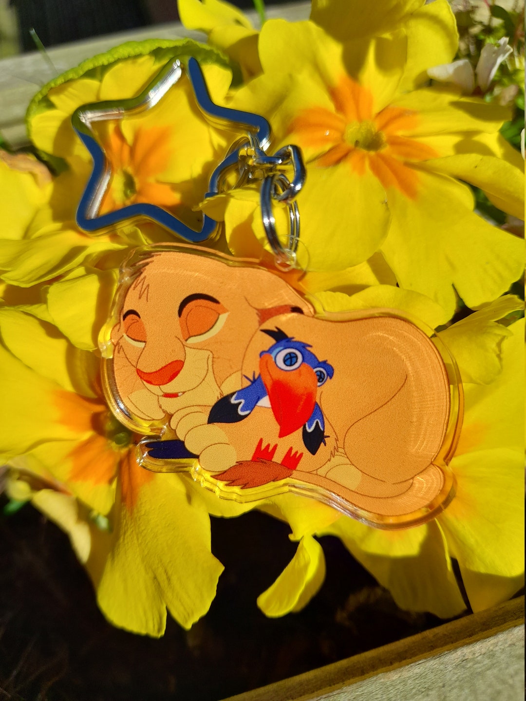 Simba Double-sided Acrylic Keyring - Etsy
