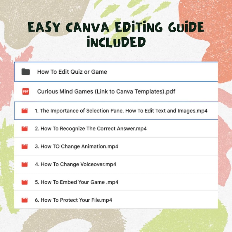 Interactive Kids Quiz Games | Canva Template With PLR & MRR - Etsy