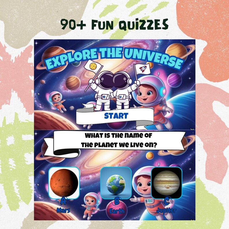90 Canva Games for Kids | Interactive Quiz Bundle Ages 5–8 | Editable ...