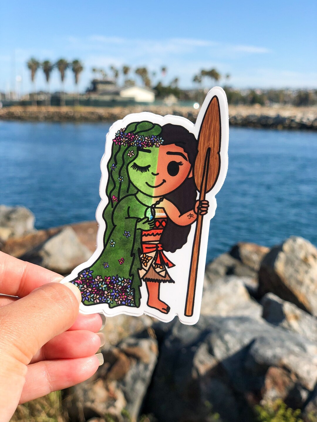 Te Fiti X Moana | Moana Sticker | Te Fiti Sticker | Weatherproof Vinyl ...