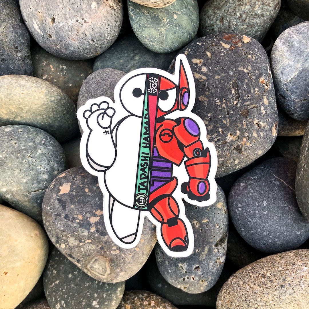 Baymax X Baymax 2.0 Sticker | Big Hero 6, Weatherproof Vinyl - Etsy