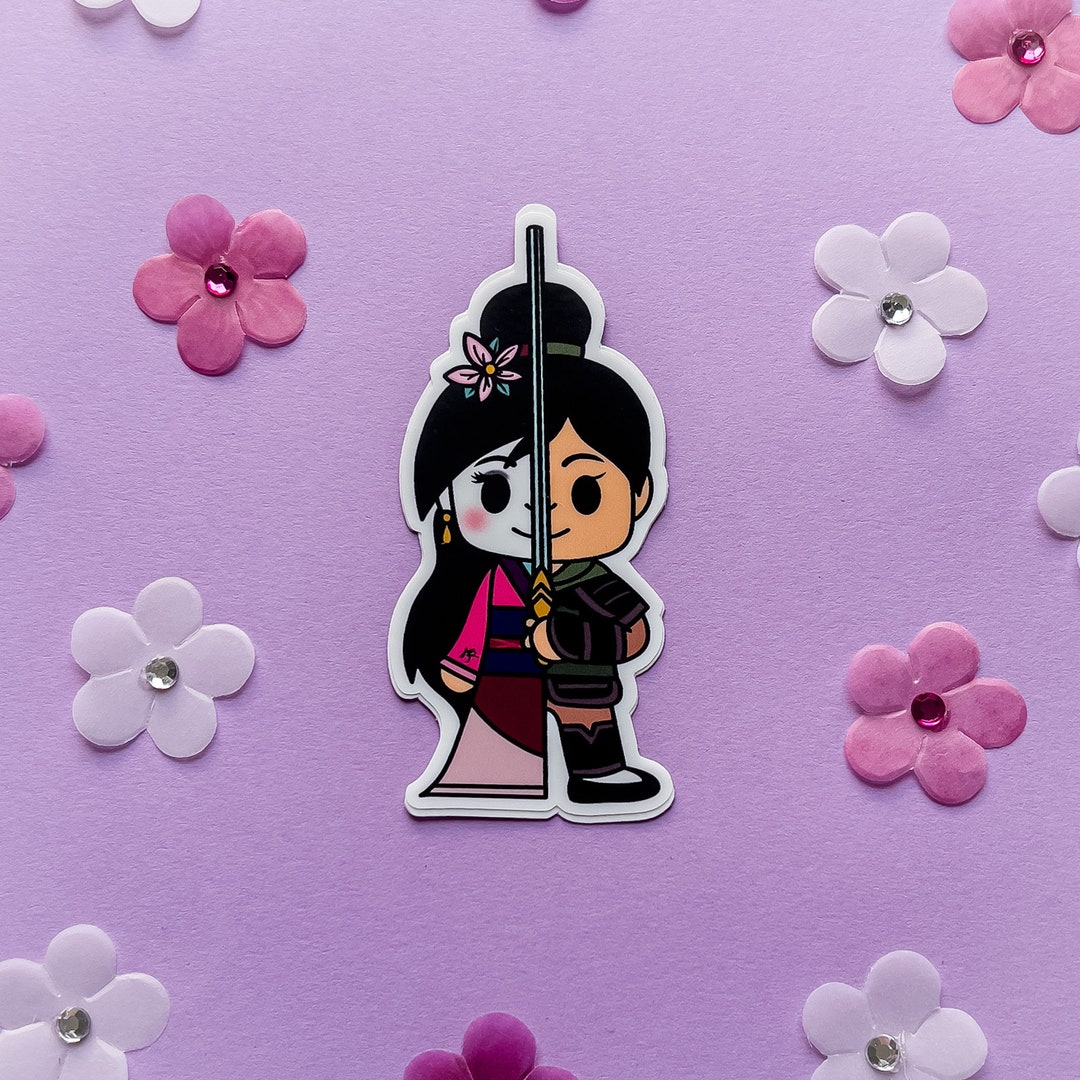 Mulan X Ping | Mulan Sticker | Princess Sticker | Warrior Sticker ...