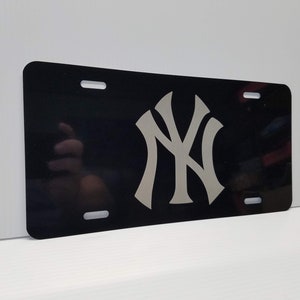 Laser Engraved Custom Vanity Plate Car Tag, Yankees - Etsy
