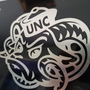 Laser Engraved Custom Vanity Plate Car Tag, Ram Head UNC - Etsy
