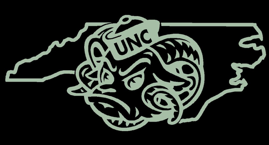 Laser Engraved Custom Vanity Plate Car Tag, Ram Head With NC State ...