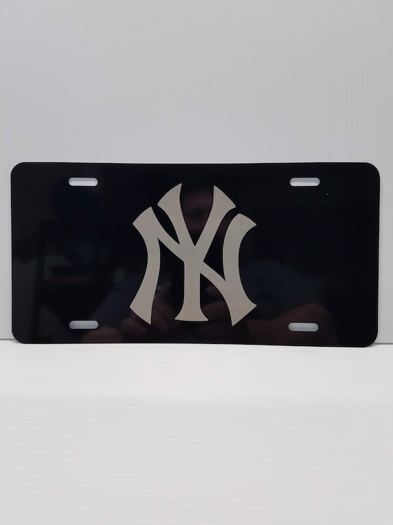 Laser Engraved Custom Vanity Plate Car Tag Yankees | Etsy
