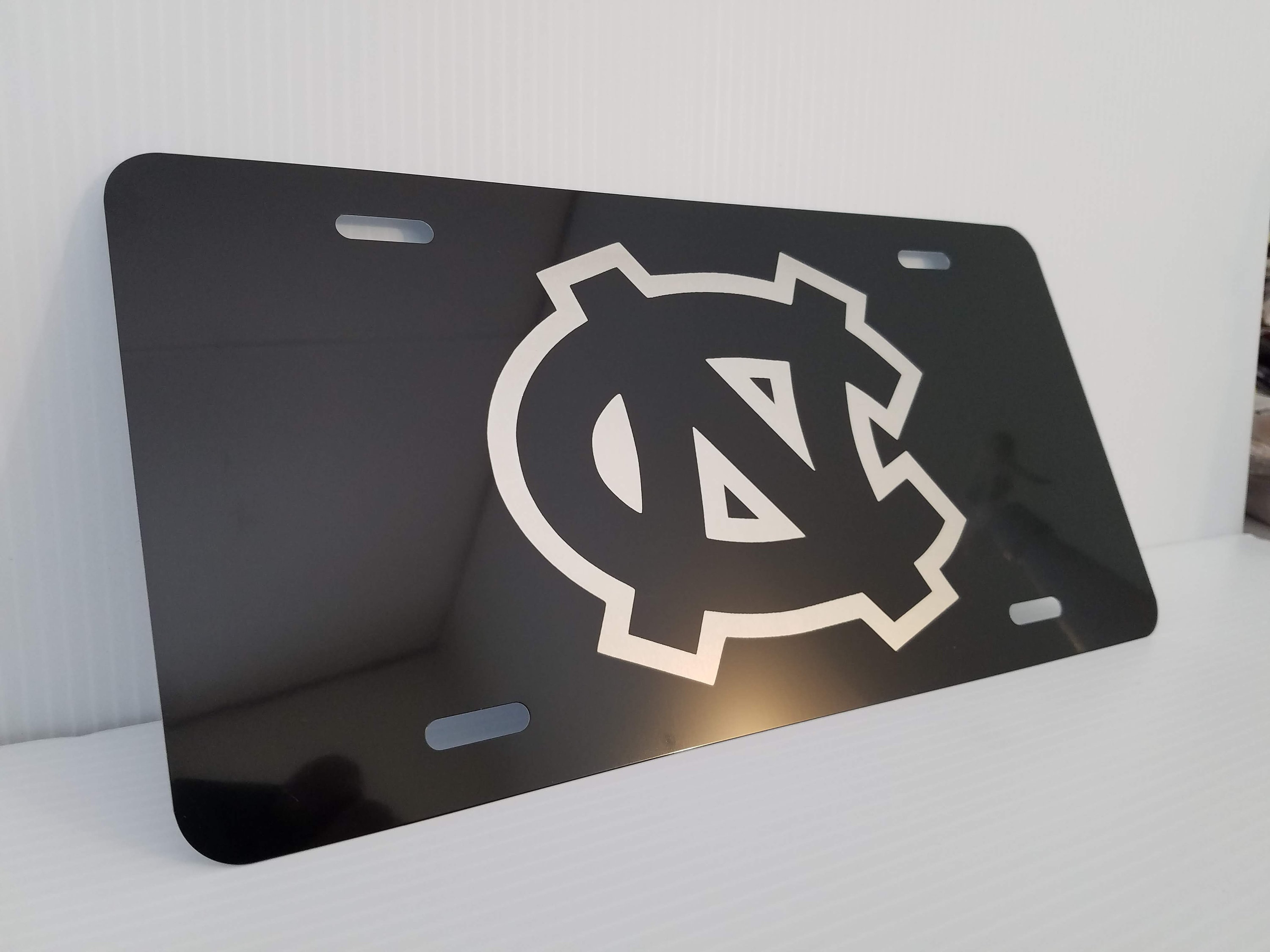 Laser Engraved Custom Vanity Plate Car Tag, UNC - Etsy