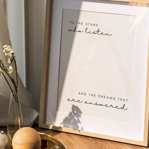 Velaris 'to the Stars Who Listen' A4 Print / Sarah J Maas / ACOTAR Book ...