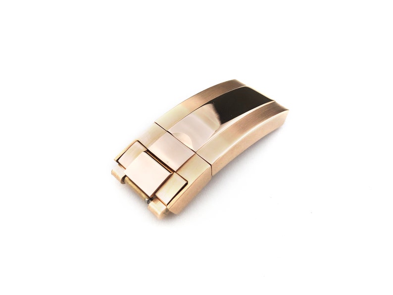 Rose Gold 16mm Stainless Steel Deployment Clasp Fit Rolex - Etsy