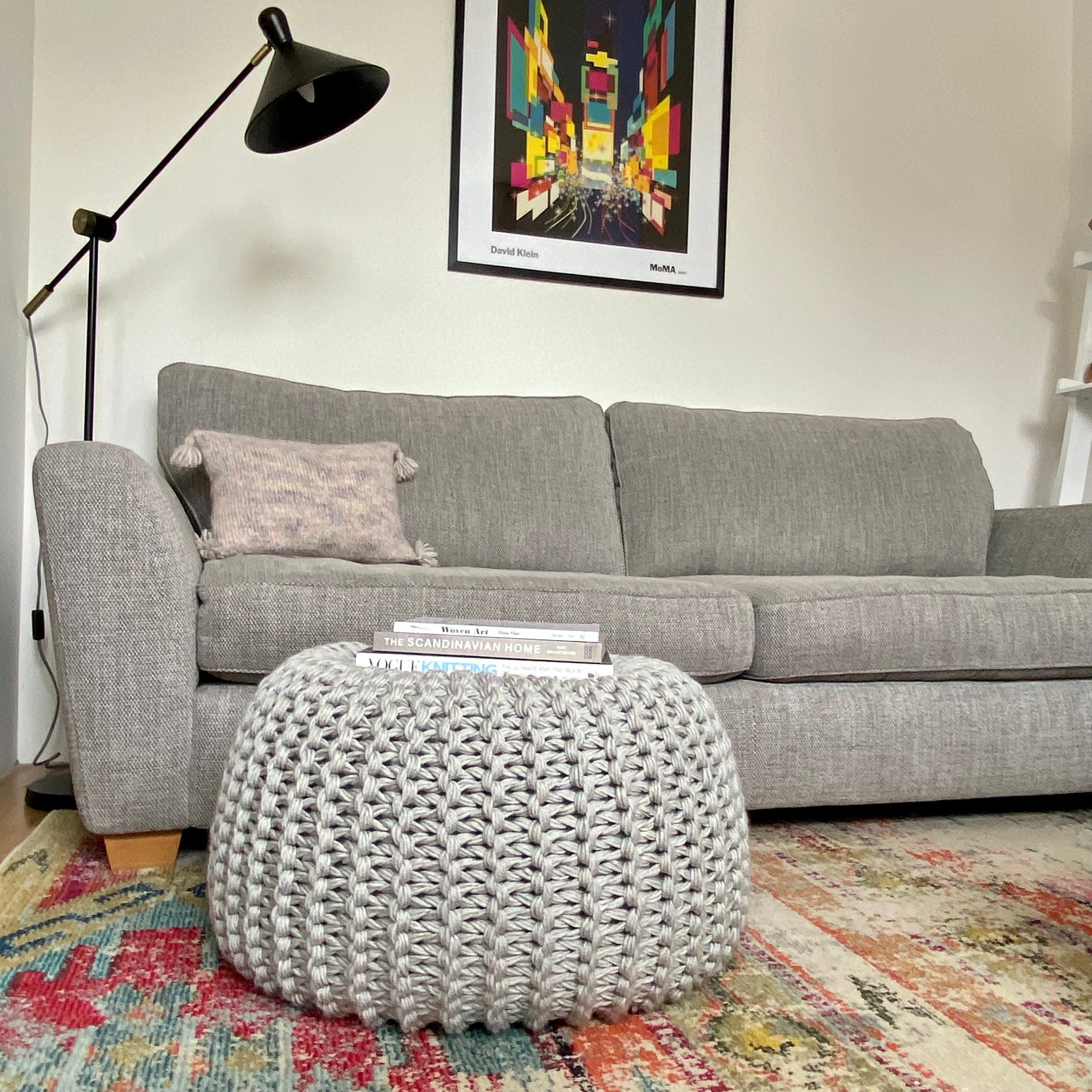 KNITTING PATTERN: Mr Squishy Knitted Pouf Pattern (PDF Download) - Etsy