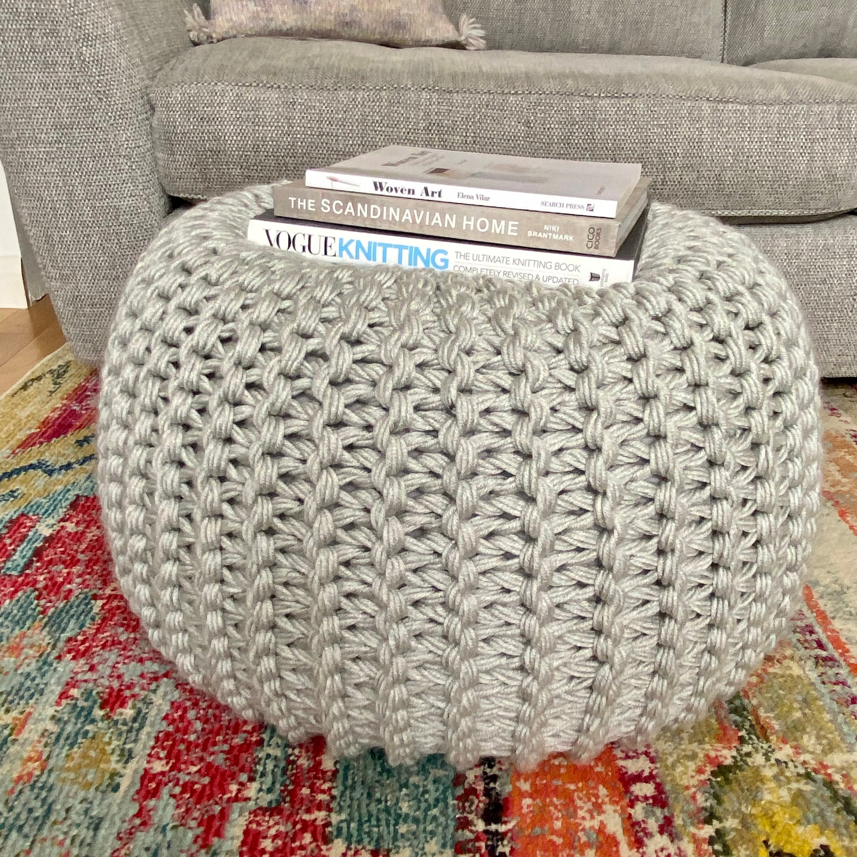 KNITTING PATTERN: Mr Squishy Knitted Pouf Pattern (PDF Download) - Etsy
