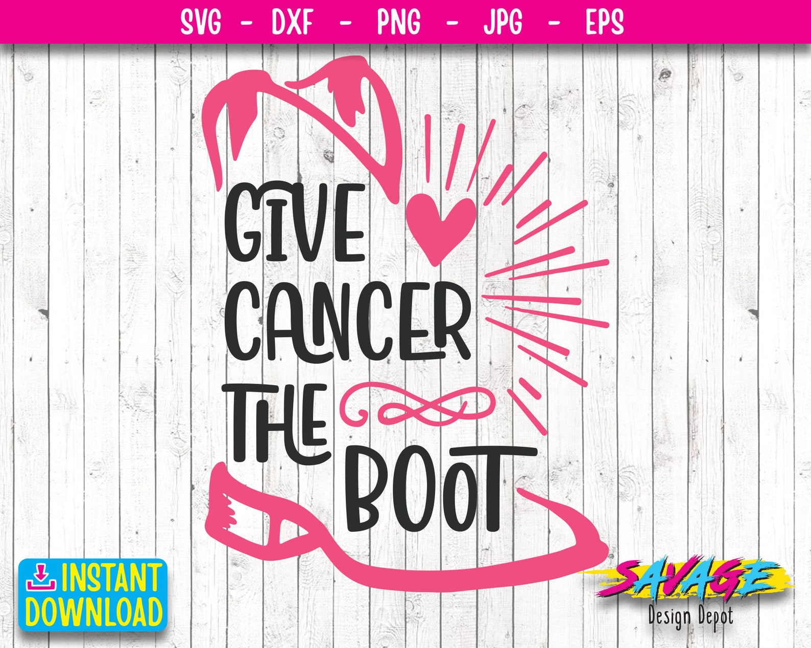 Cancer Awareness SVG Breast Cancer Svg Cut Files Give | Etsy