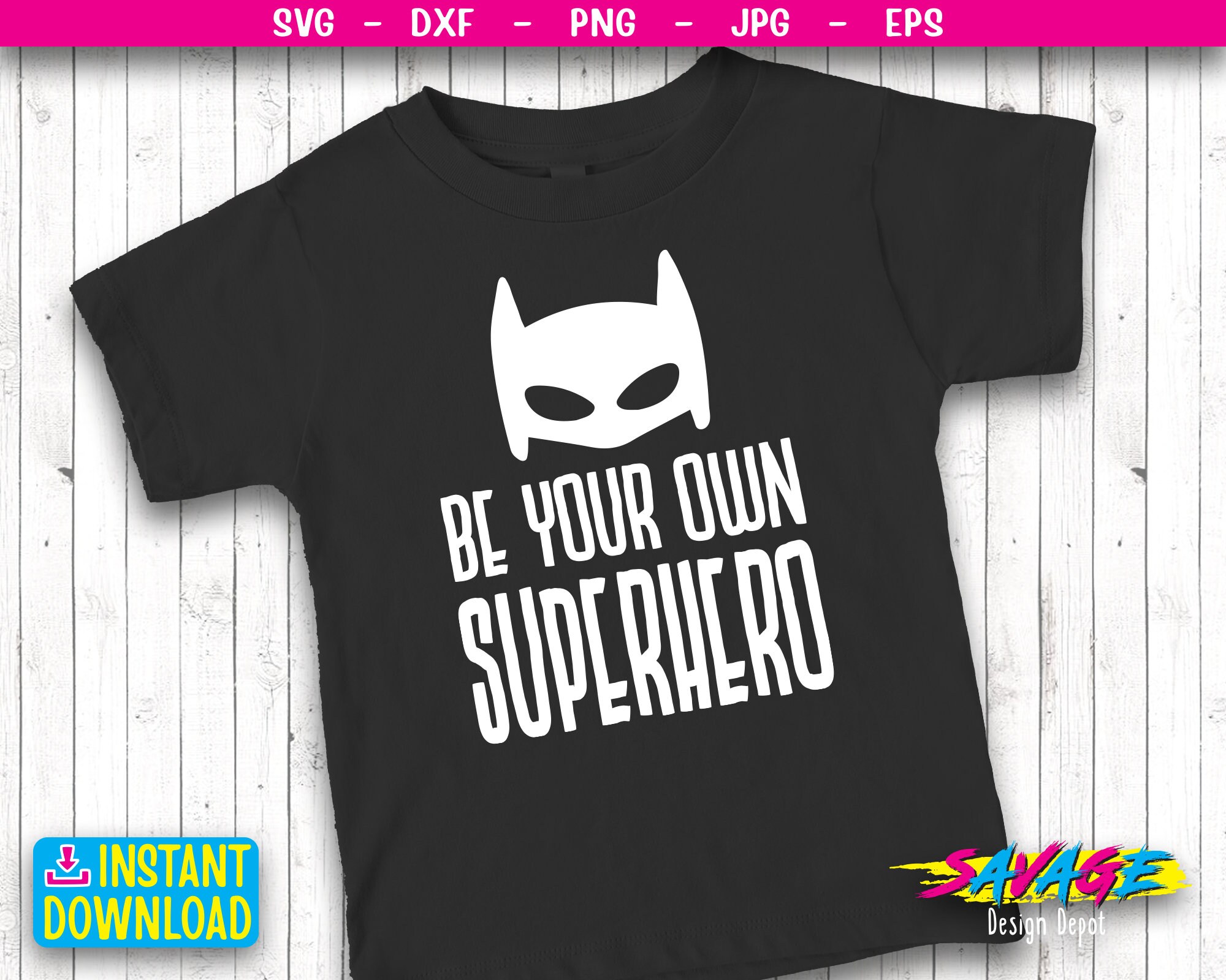 Be your own Superhero SVG Superhero SVG Kid's shirt SVG | Etsy