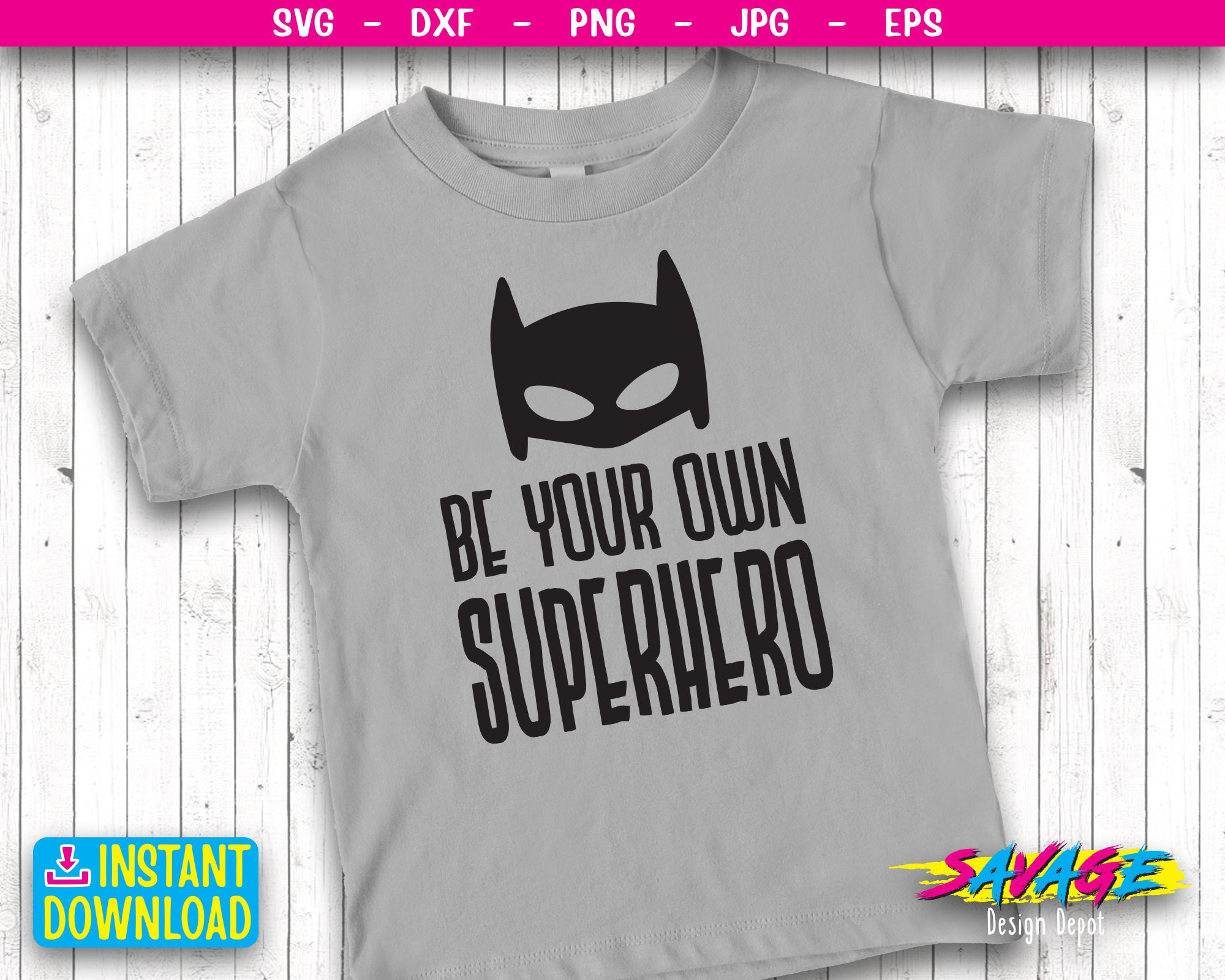 Be your own Superhero SVG Superhero SVG Kid's shirt SVG | Etsy