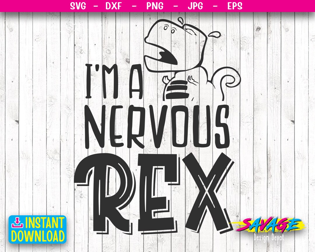 I'm a Nervous Rex SVG Stressed Mom SVG T-rex Mom Life SVG for Cricut ...