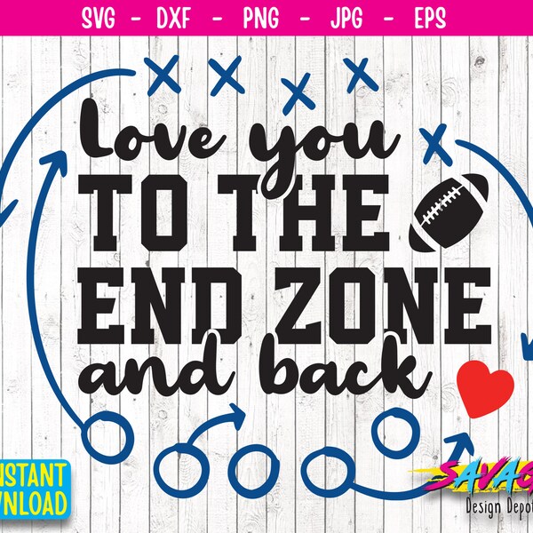 Football End Zone Svg - Etsy
