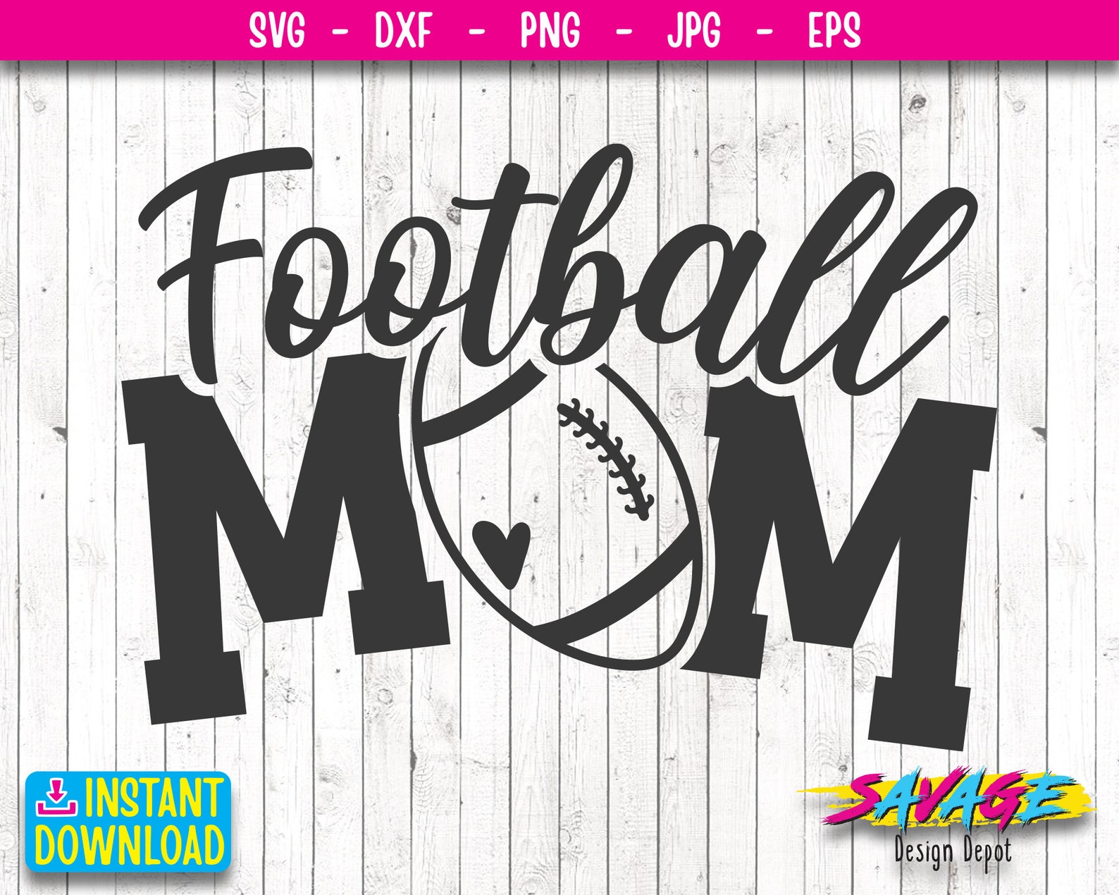 Fútbol Mamá Svg / Fútbol mama Svg / Funny Football Mom Svg / - Etsy España