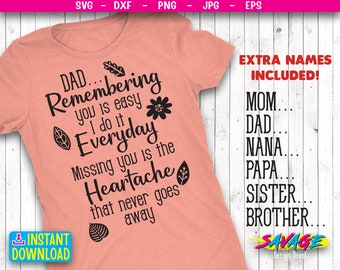 Remembering Dad Dxf File - Etsy
