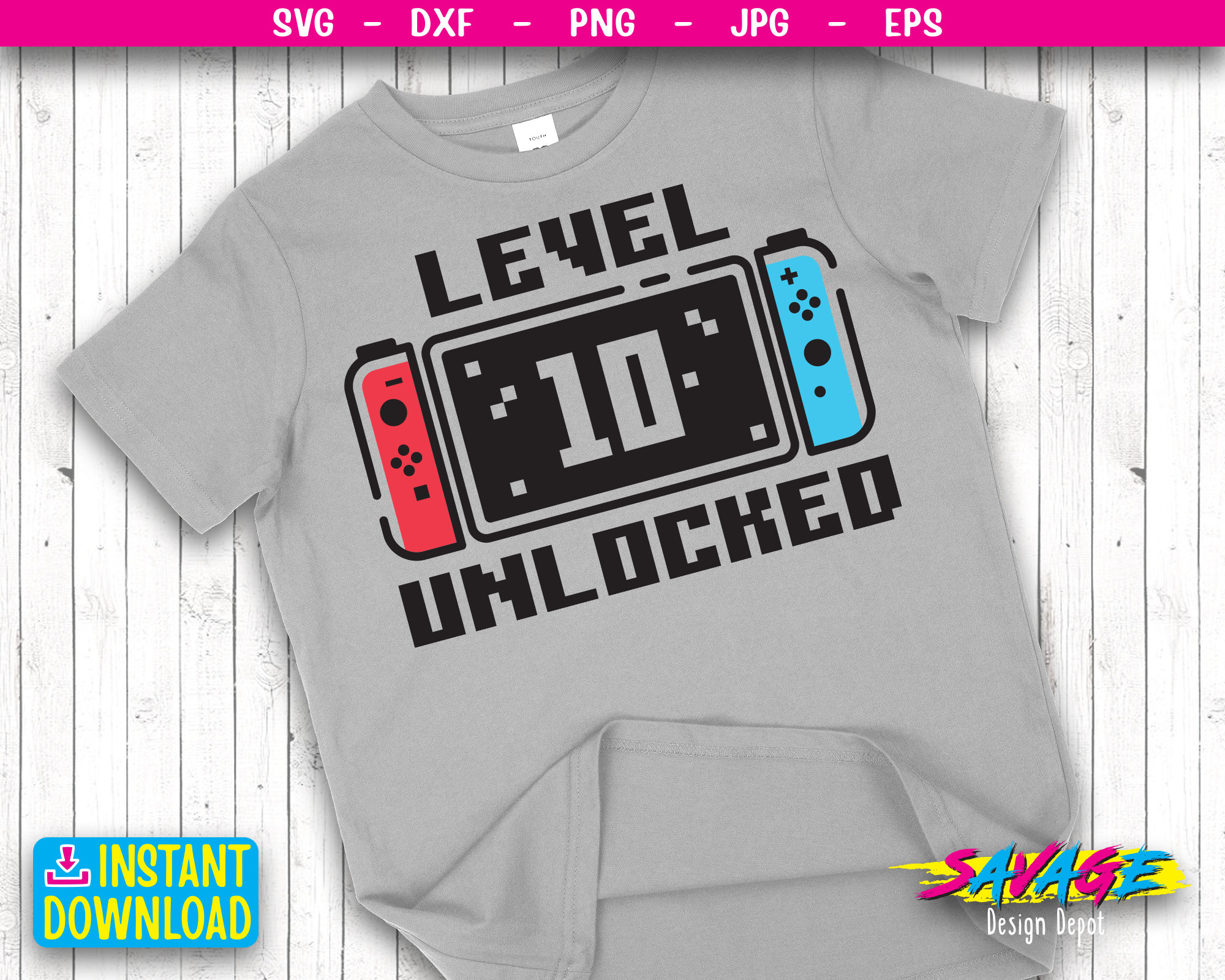 Cricut Silhouette Cameo cut files Level 10 Unlocked svg 10th Birthday ...