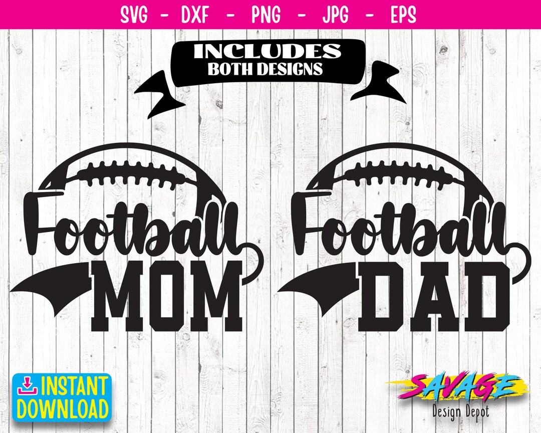 Football Mom Svg V1 Football Dad Svg Funny Football Mom - Etsy