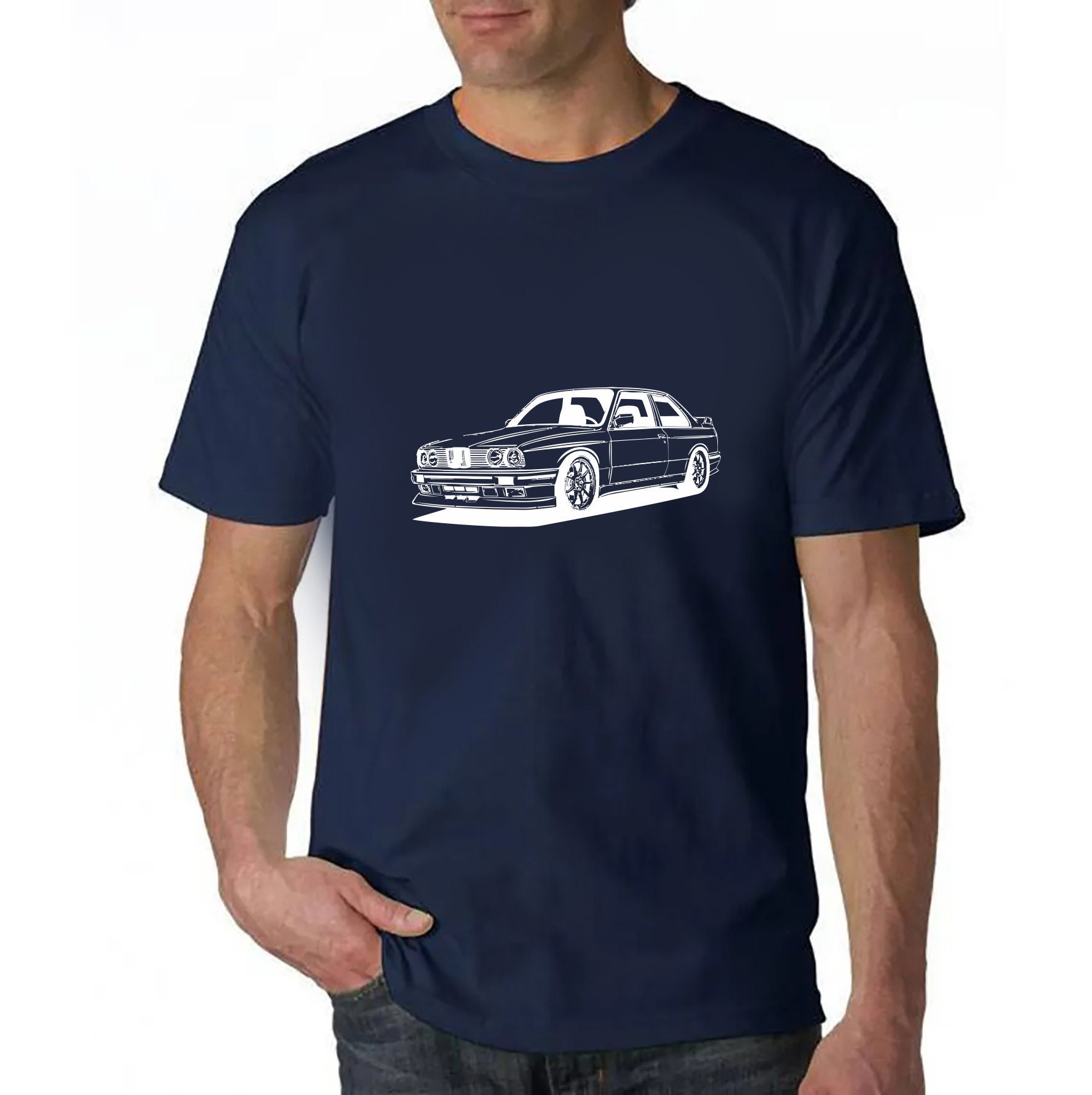 BMW E30 Art Design Classic Car Glow in the Dark Tee for Fans - Etsy