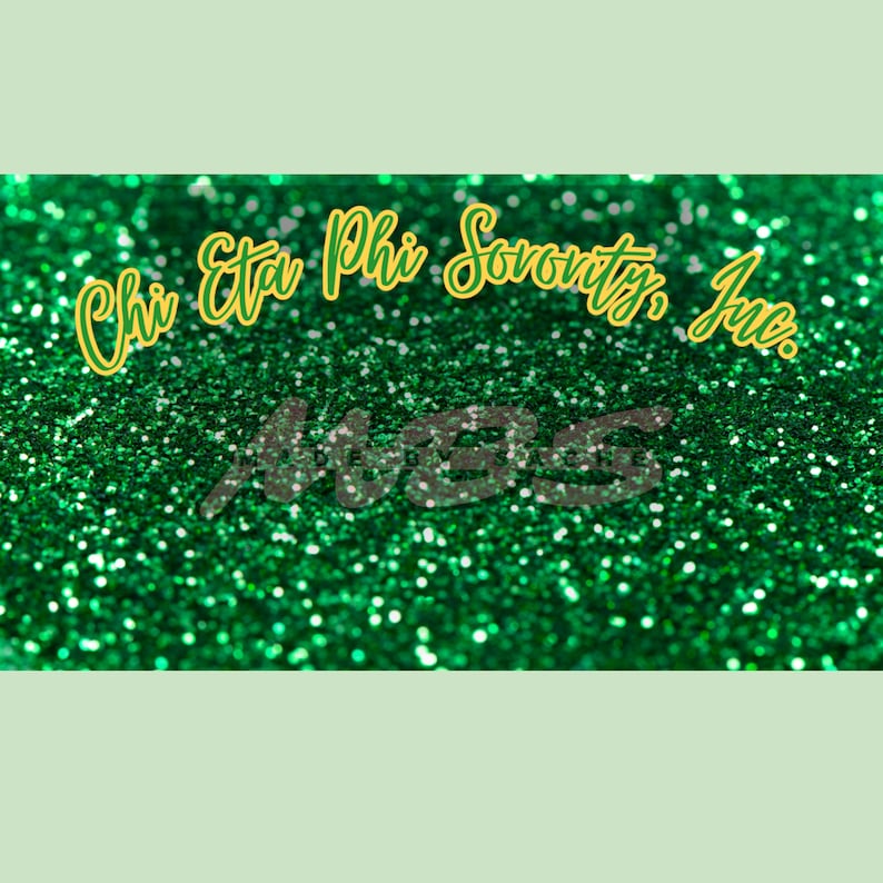 Chi Eta Phi Sorority Virtual Backgrounds: Green & Yellow (5 PNG Files ...