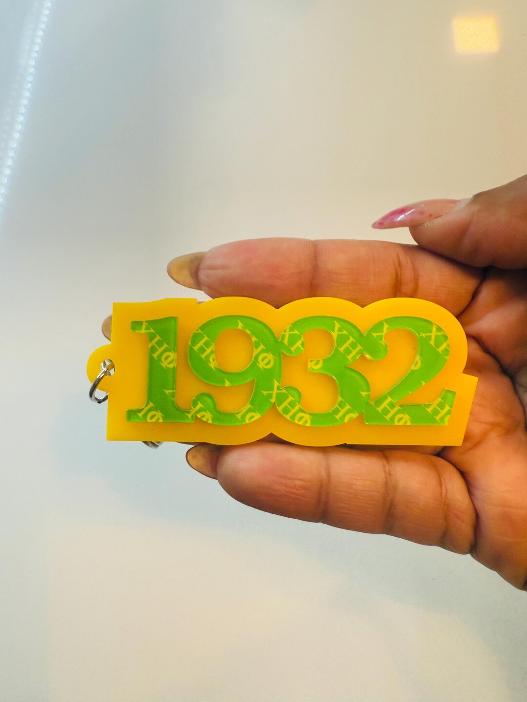 Chi Eta Phi Sorority “1932” Keychain | Chi Eta Phi Sorority Acessories ...