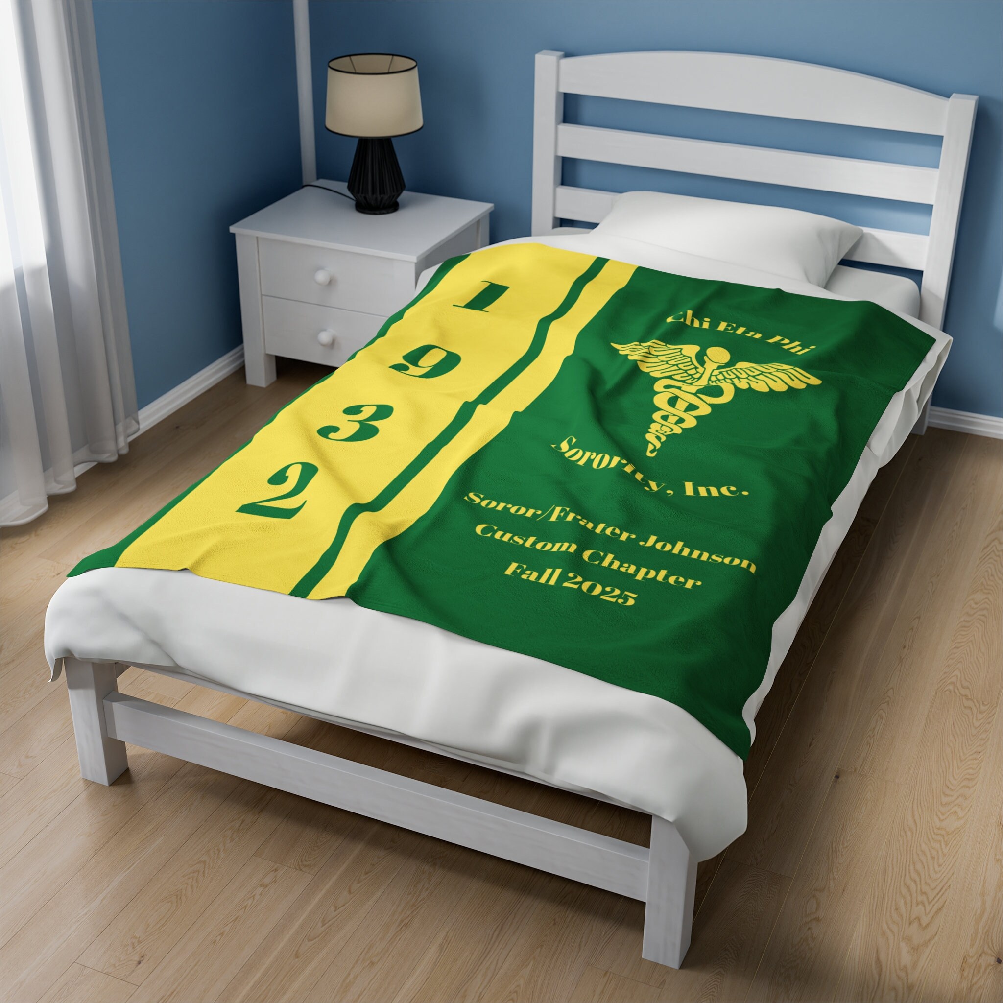 Personalized Chi Eta Phi Sorority Plush Blanket Crossing Gift Chi Nurse ...